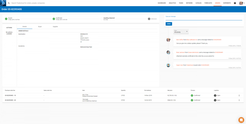 Tradecloud One, The fourth release – Tradecloud