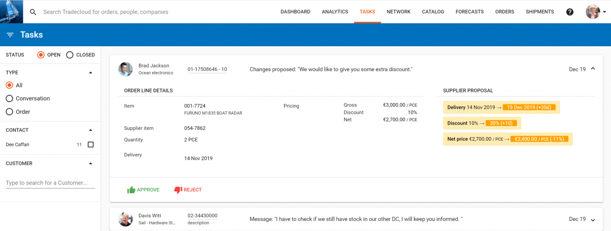 Tradecloud One, The fourth release – Tradecloud